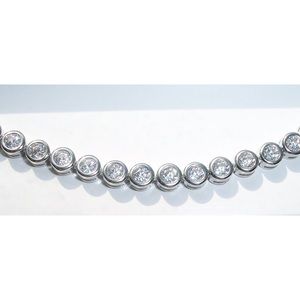 Jewelry | 925 Sterling Silver Round Cz Tennis Bracelet | Poshmark